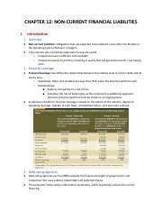 Understanding Non Current Financial Liabilities A Comprehensive Course Hero
