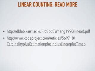 Probabilistic Data Structures Part Cardinality Ppt