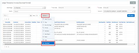 How To Generate Ledger Transaction Invoices For Particular O
