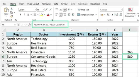 steps to summarize data with sumif sumifs downloadable template