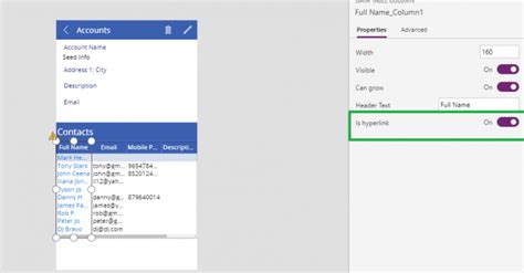 How To Add Hyperlink To Data Table Column In Powerapps Microsoft Dynamics 365 Crm Tips And Tricks