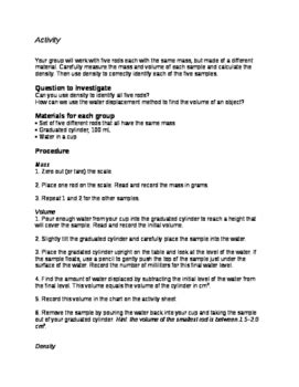 Water Displacement Lab By Babemiss7th TPT