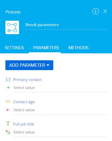run the business process that receives parameters from a client module creatio academy