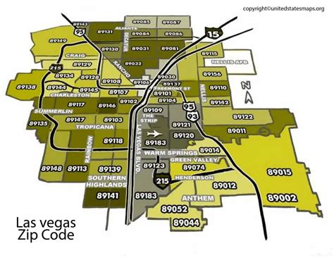 Las Vegas Zip Code Map Zip Code Map Of Las Vegas