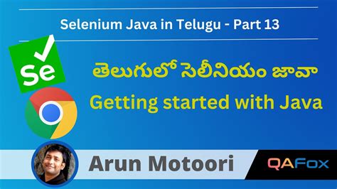 Core Java For Selenium Getting Started With Java In Telugu Part 13 Youtube