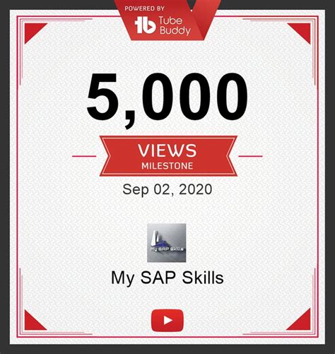 5000 Views Milestone On Sap Skills