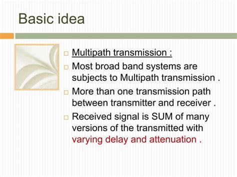 Ofdm Orthogonal Frequency Division Multiplexing Ppt