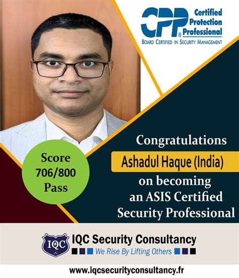 Anisur Rahman Mba Cissp Cism Cpp Pci Psp Pmp Cfe Cnsp On Linkedin Asis Myasis Iqc Cpp