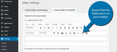 How To Place Wordpress Tables In Your Posts And Pages Greengeeks