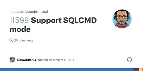 support sqlcmd mode · issue 599 · microsoft vscode mssql · github
