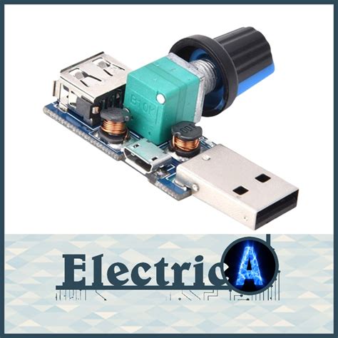 USB Fan Speed Controller Module Reducing Noise Multi Stall Adjustment Governor DC 4 12V
