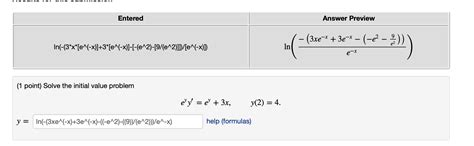 Solved 1 Point Solve The Initial Value Problem