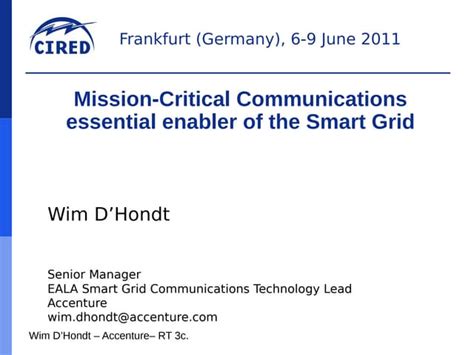 Cired 2011 Presentation Smart Grid Communications Ppt