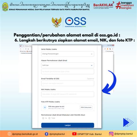 Mau Ubah Email Atau Hapus NIB Di OSS RBA Berita DPMPTSP Kabupaten Bantul