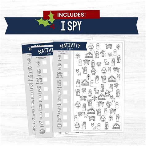 Nativity Printable Activity Nativity Craft Jesus Birth Etsy
