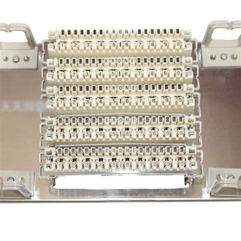 Stainless Steel 100 Pairs Telephone Patch Panel Krone Voice Module VDF Distribution Frame Free