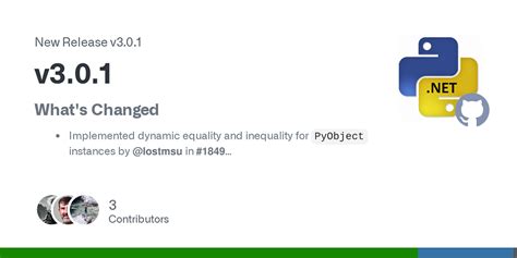 Pythonnet 300 릴리스 📤 정보 공유 닷넷데브