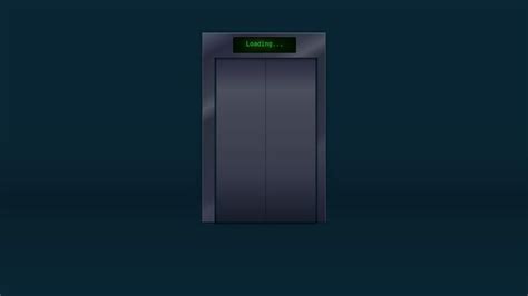 Elevator Animation Door Floor Css
