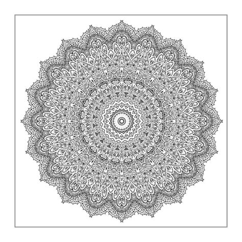 Hyper Detailed Meditation Mandala For Masterful Coloring Free Download The Fox Click Free