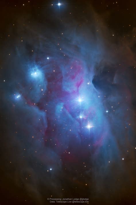 The Running Man Nebula Telescope Live
