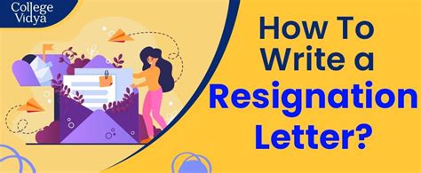 How To Write A Resignation Letter Template Examples