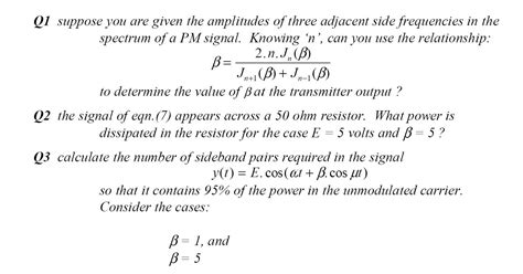 Solved Q1 Suppose You Are Given The Amplitudes Of Three