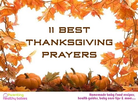 11 Best Thanksgiving Prayers