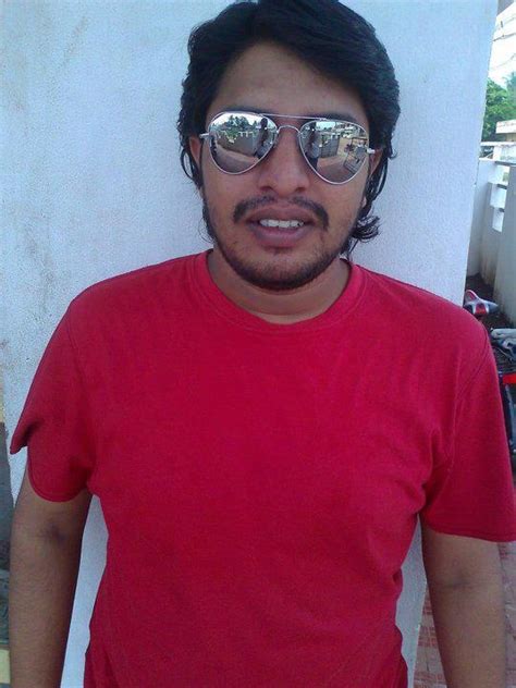 Harish Boddu When He Got Net T Shirt And New Goggles And New Hair Style