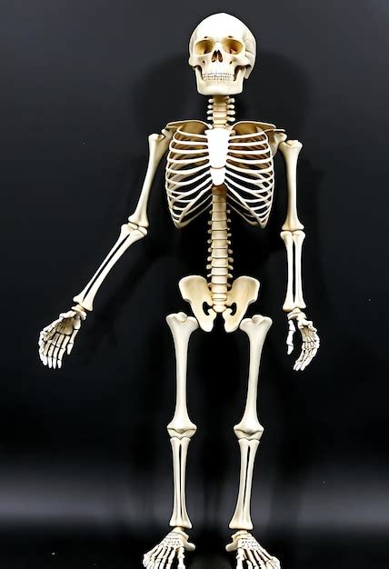 Human Full Body Skeleton Model And Bones Position Premium Ai Generated Image