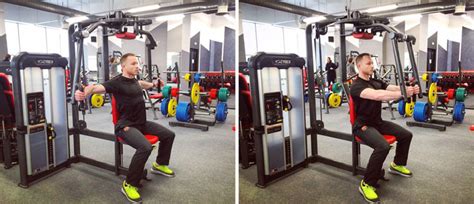 Сведение рук в тренажере Сведение рук в тренажере бабочка техника выполнения