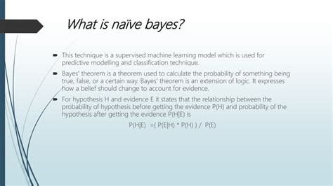 Machine Learning Naive Bayes Pptx