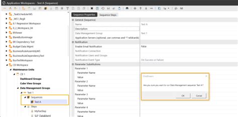 Build Data Management Sequences And Steps In Workspaces