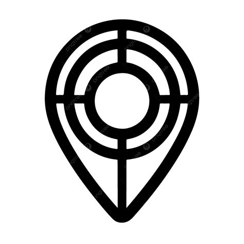 Gps Location Pin Icon Modern Map Marker Symbol For Navigation Travel