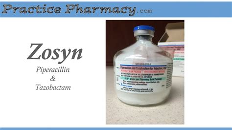 How To Mix Zosyn Step By Step Youtube