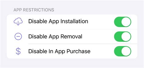 1 After Turning On Disable App Installation The App Store Will Not Be Able To Open If You