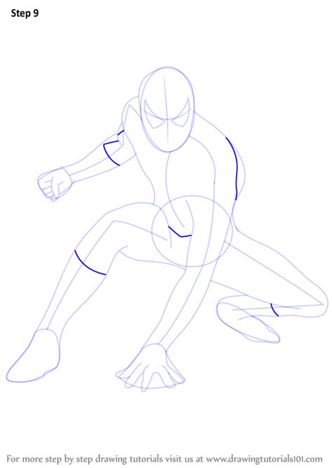 Learn How To Draw Spiderman Spiderman Step By Step Drawing Tutorials Spiderman Drawing