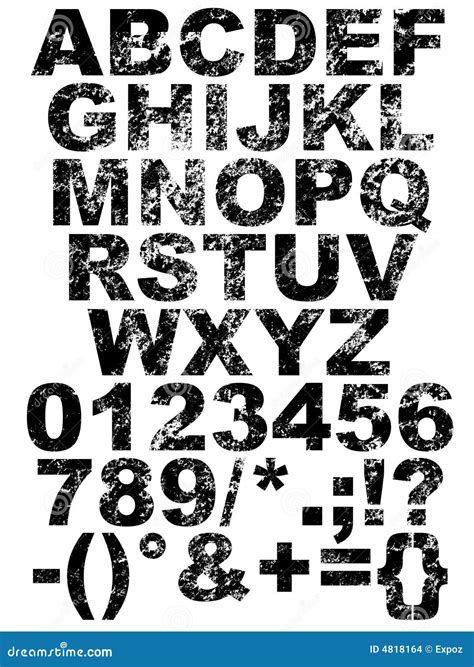 Scratch Font Stock Illustration Illustration Of Arial 4818164