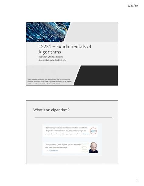 pdf cs231 fundamentals of algorithms wellesley collegecs231