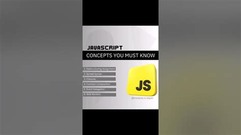 Javascript Concepts Every Developer Must Know Feedshorts Coding Javascript Cssanimation