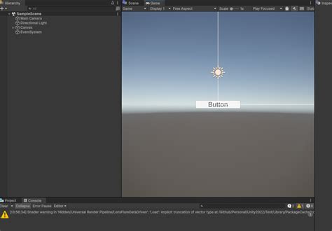 Why There Is This Half Rect Or 2 Lines When I Add A Button In New Empty