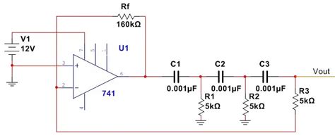 Rc Phase Shift Oscillator Circuit Using Op Amp