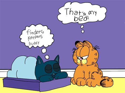 Chloes Sleeping In Garfield Bed By Chloelovetodraw On Deviantart