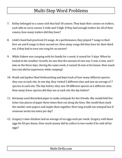 Easy Multistep Word Problems Awesome Easy Multistep Word Problems Two Step Equations Word