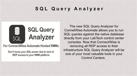 Sql Query Analyzer Pptx
