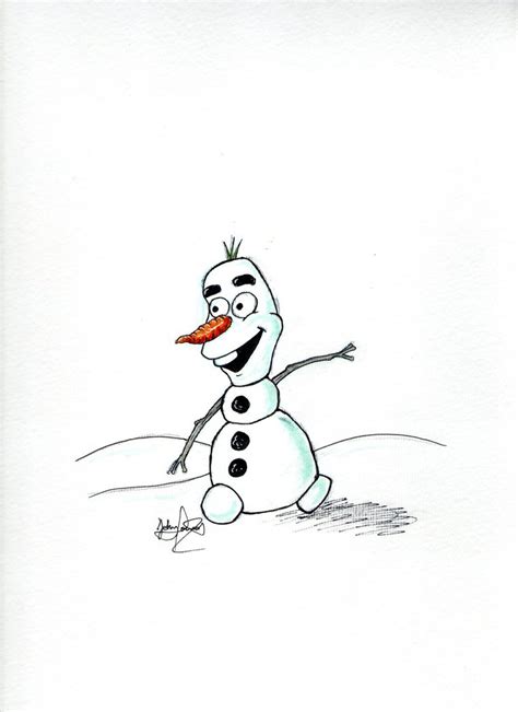 Olaf The Snowman Drawing At GetDrawings Free Download