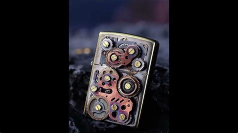 소장용으로 인기가 있는 스팀펑크 톱니 바퀴 지포 라이터 Youtube