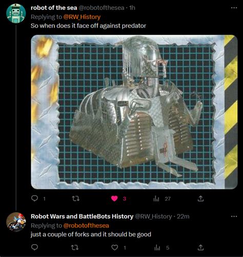 Robot Wars And Battlebots History On Twitter Im An Expert On Combat Robot Design I Swear