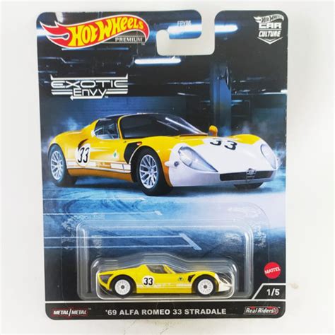 Jual Hotwheels Premium 69 Alfa Romeo 33 Stradale Exotic Envy Hot Wheels ...