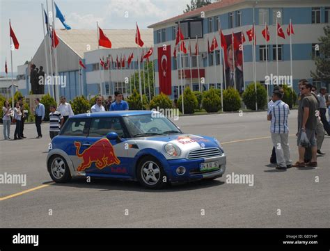 Red Bull Energy Drinks Mini Cooper Car At The Turkish Air Association