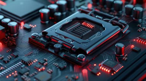 Premium Photo A Detailed View Of A Computer Motherboard Features Intricate Circuitry And